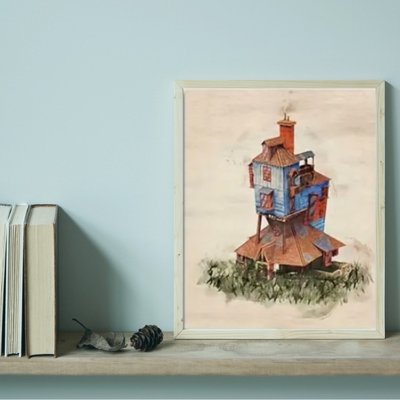 Warner Bros. | Art | Wall Art Print The Burrow Weasley Harry Potter ...